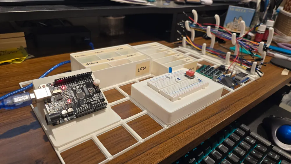 Gridfinity Breadboard 400 Plate (2x3) by NotMilk - MakerWorld