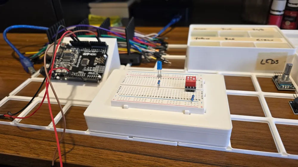 Gridfinity Breadboard 400 Plate (2x3) by NotMilk - MakerWorld