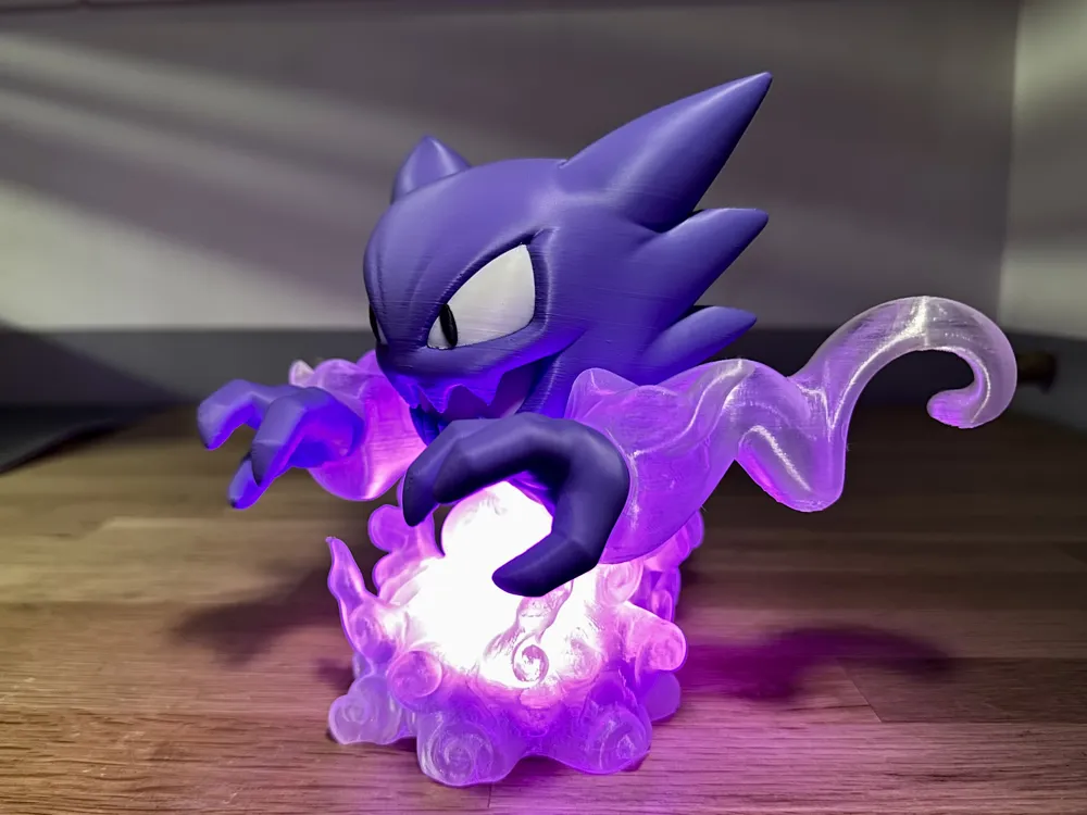 Pokemon - Haunter Lamp - AMS and Multipart - Free 3D Print Model ...