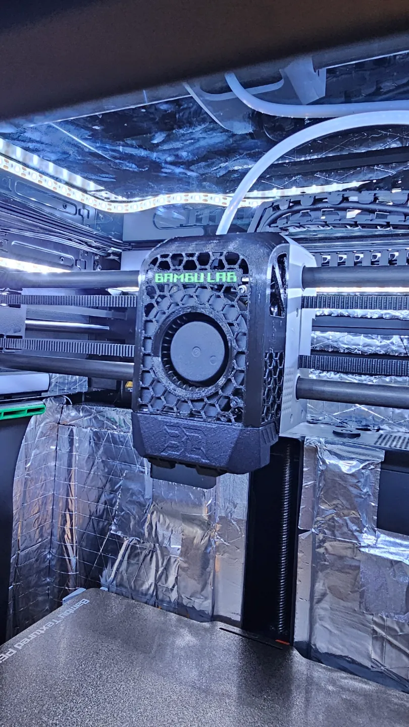 tool head cover Print head cover P1S P1P X1 by Uniquehome_de - MakerWorld