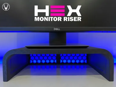 HEX Monitor Riser by Stag 3D MakerWorld: Download Free 3D Models