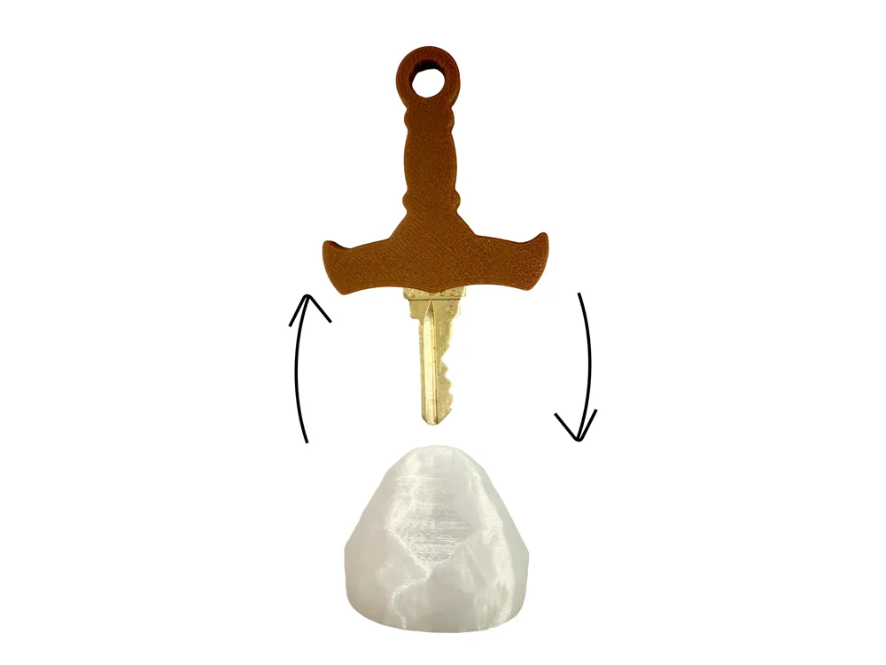 Excalibur Sword Key Cover Stone Stand Schlage KW1 by ThreeLittleBirds ...