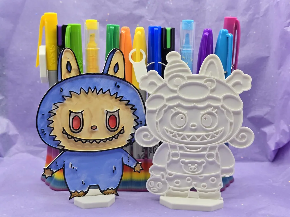 Cute Labuba La Bu Bu La Boo Boo Coloring Fun by Merilno3D MakerWorld ...