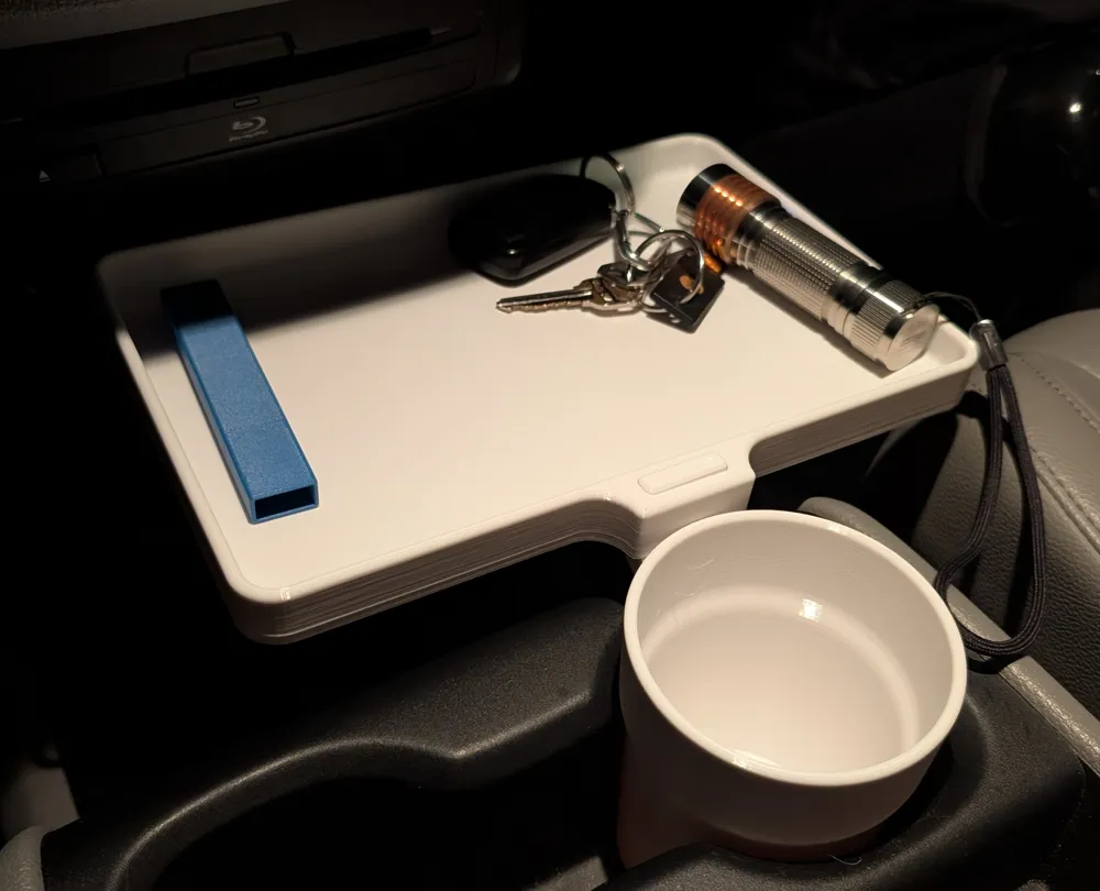 Universal Car Cup Holder Tray Attachment - Free 3D Print Model - MakerWorld