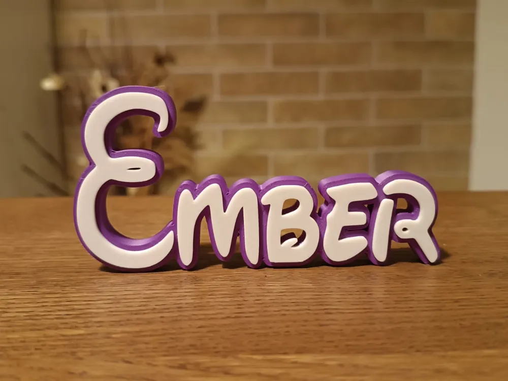 Ember Name Disney Tag - Free 3D Print Model - MakerWorld