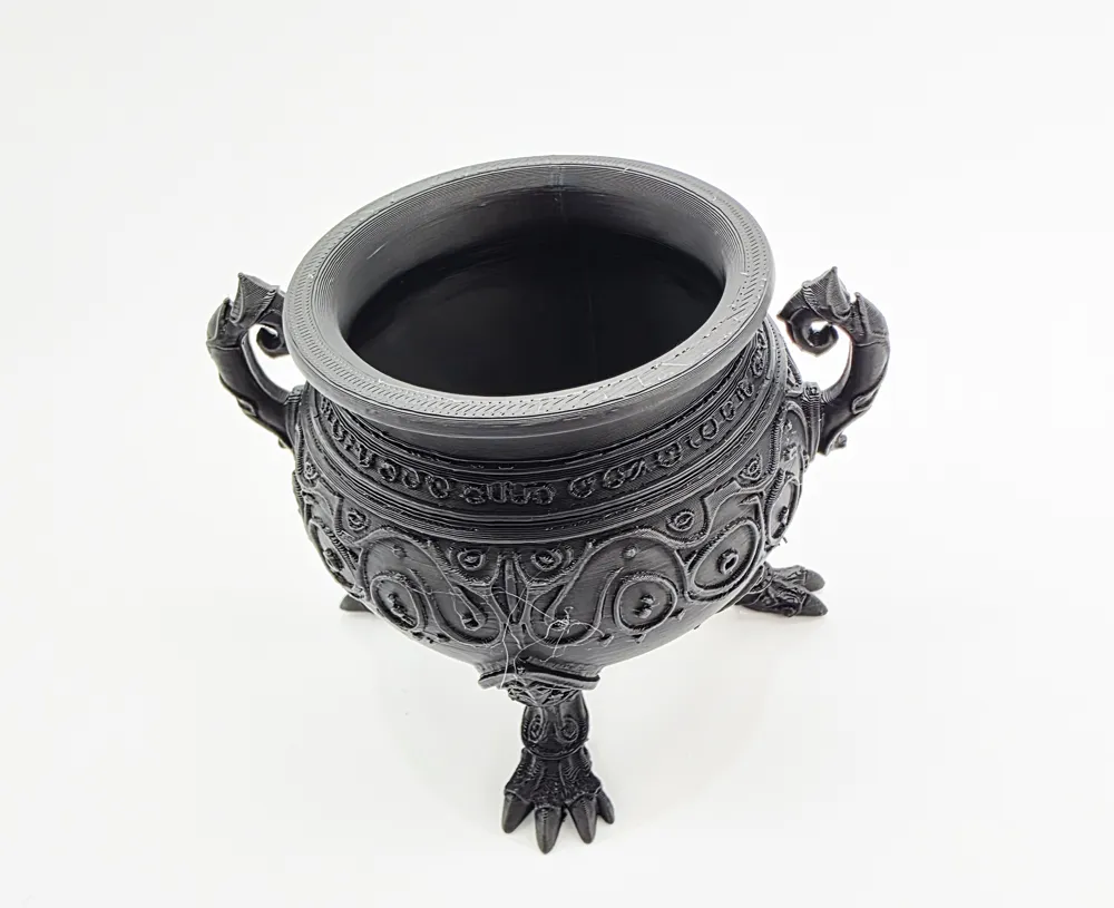 Claw-Foot Gothic Cauldron - Free 3D Print Model - MakerWorld