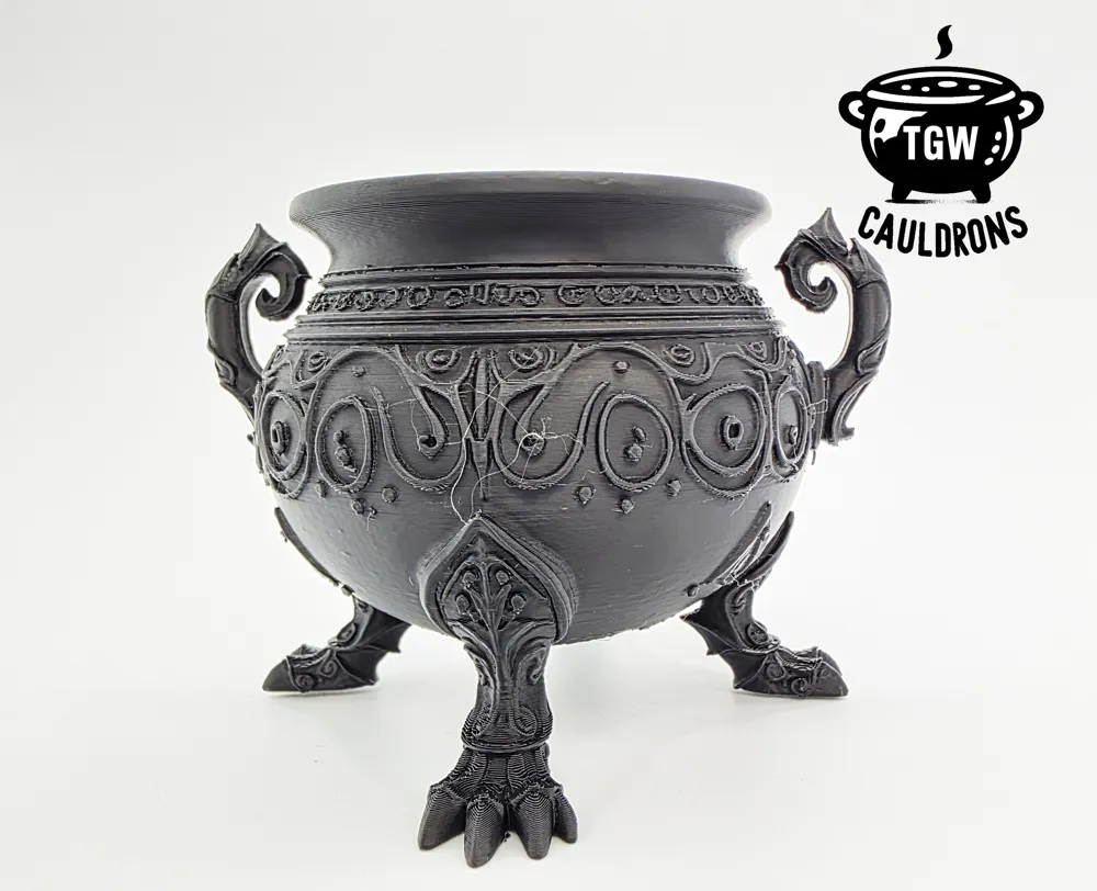 Claw-Foot Gothic Cauldron - Free 3D Print Model - MakerWorld