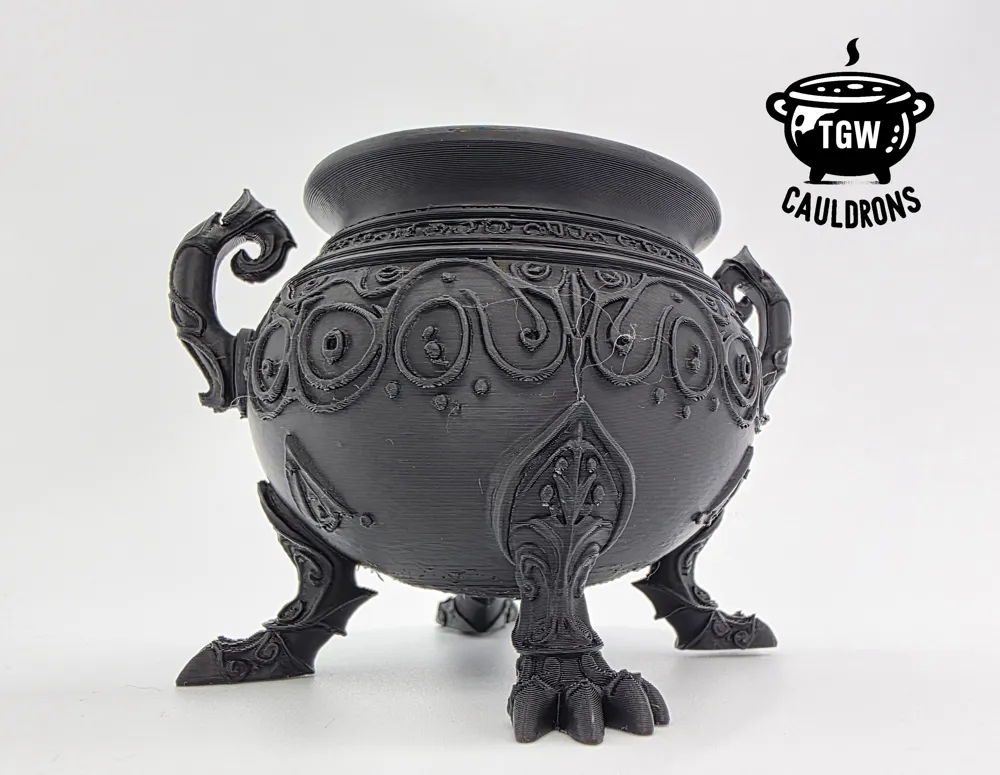 Claw-Foot Gothic Cauldron - Free 3D Print Model - MakerWorld