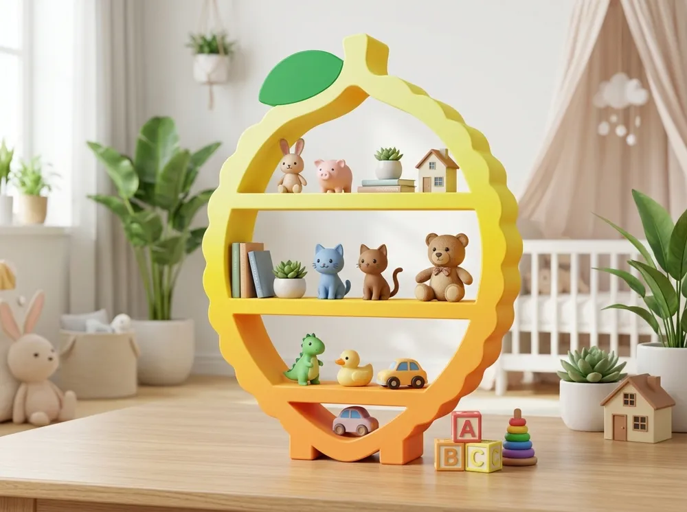 Lemon Shelf Buddy – Kids Wall & Tabletop Shelf - Free 3D Print Model ...