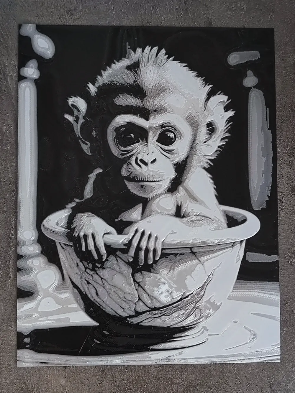 Little monkey HueForge - Collection by Creatività in 3D - MakerWorld