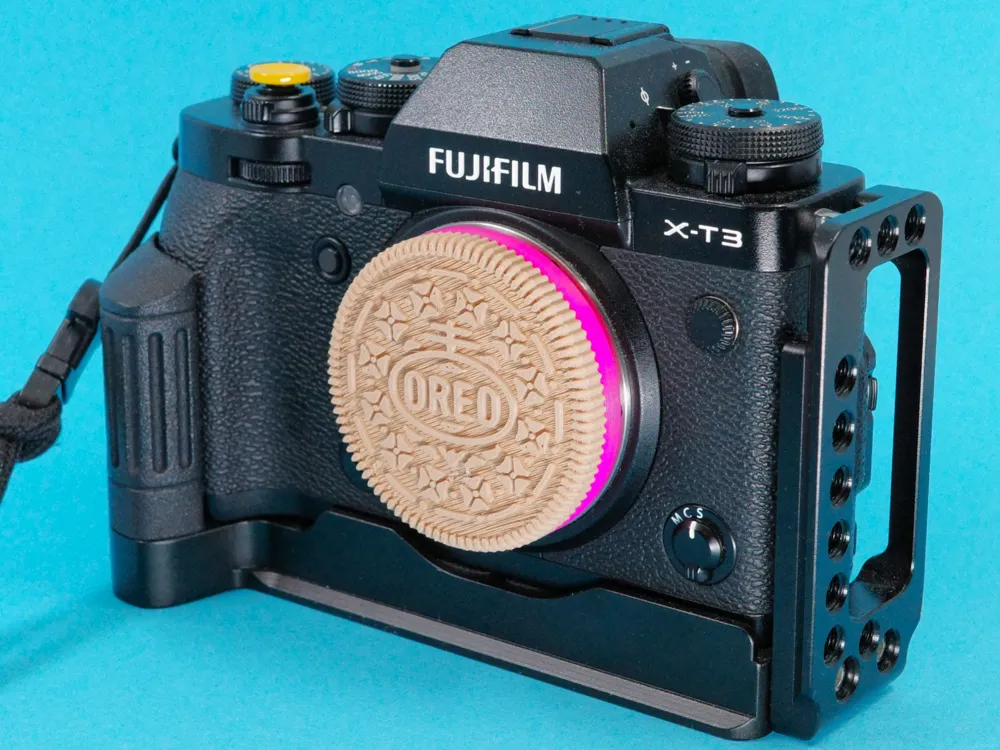 Fuji X Oreo Camera Body Cap by Sakul - MakerWorld