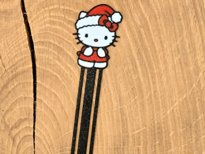 Cute Hello Kitty Bookmark with Cloud by G - MakerWorld