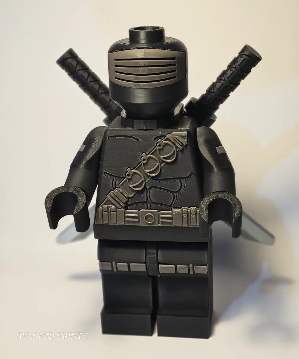 Big Brick **Snake Eyes** GI Joe by Warp3D Prints - MakerWorld