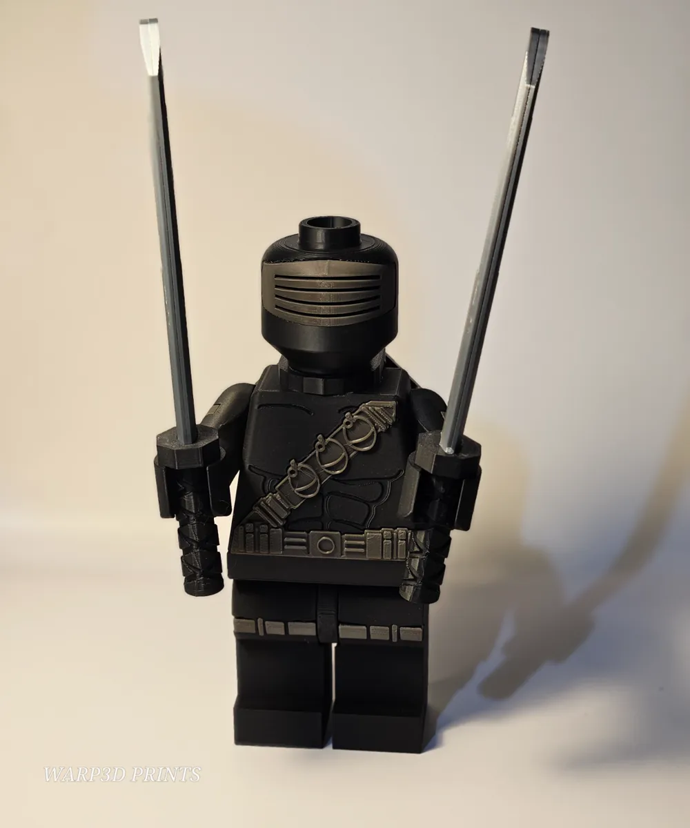 Big Brick **Snake Eyes** GI Joe - Free 3D Print Model - MakerWorld