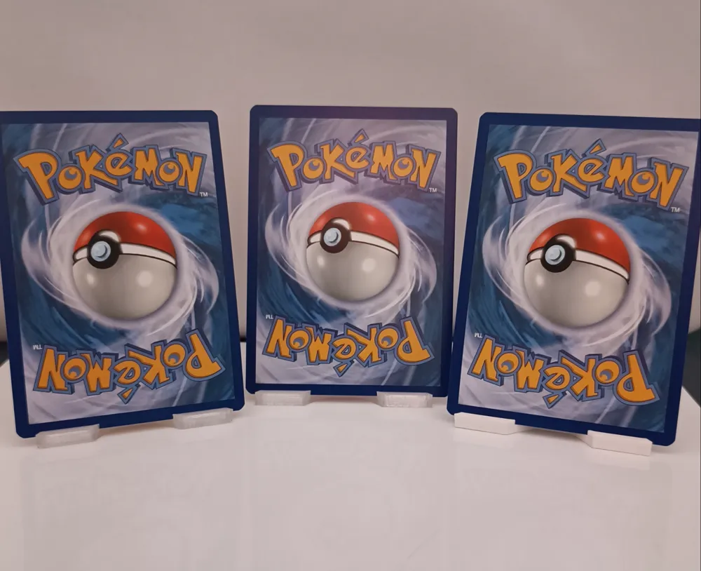 Compact Display Stand for Pokémon Cards by Quark3D - MakerWorld