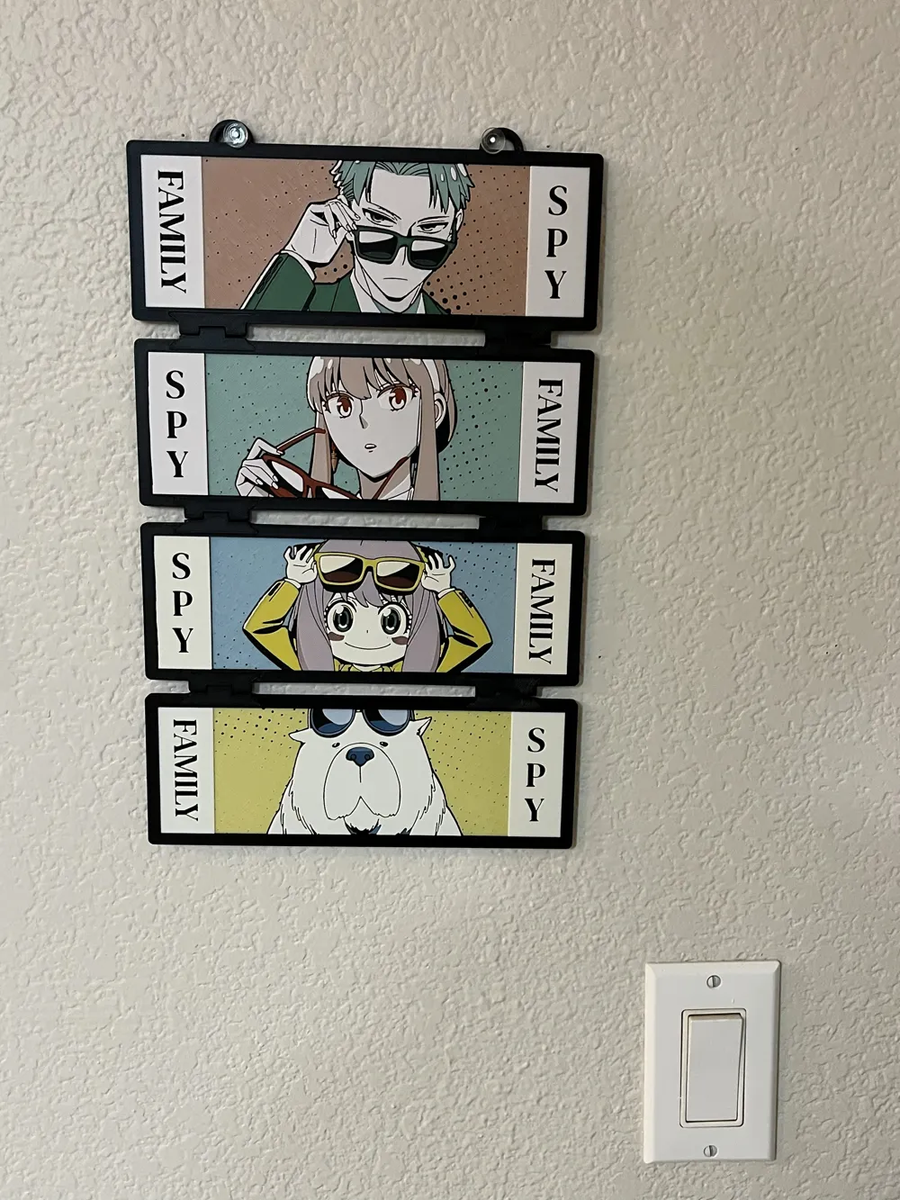 SPY×FAMILY Cool Mode | Modular Wall Display - Free 3D Print Model ...