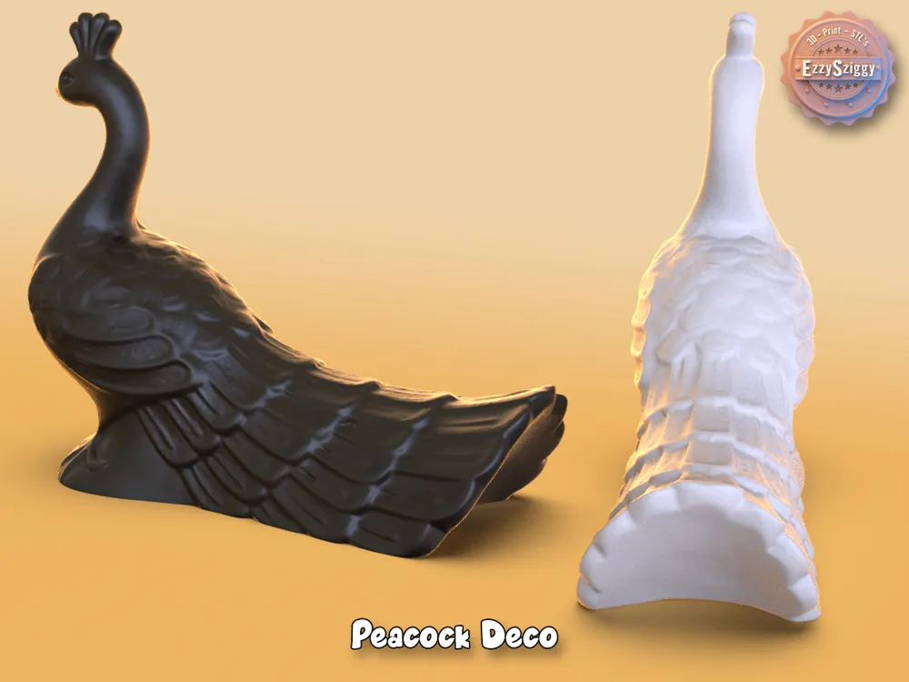 Peacock Deco by EzzySziggy MakerWorld: Download Free 3D Models