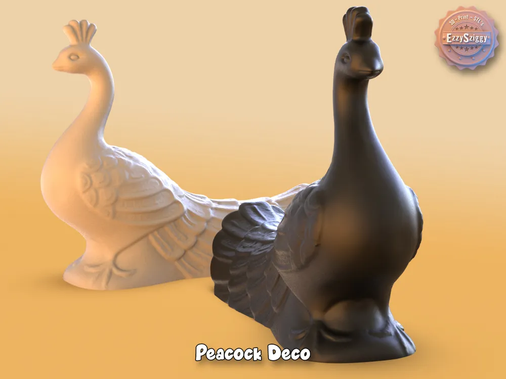 Peacock Deco by EzzySziggy MakerWorld: Download Free 3D Models