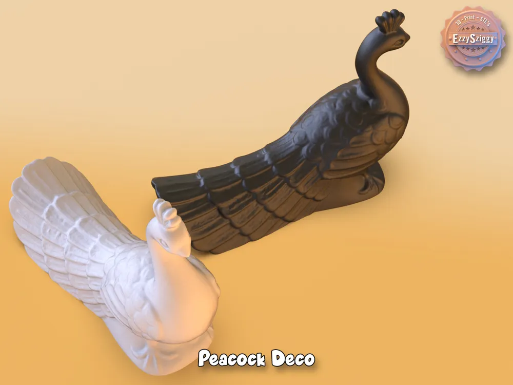 Peacock Deco by EzzySziggy MakerWorld: Download Free 3D Models