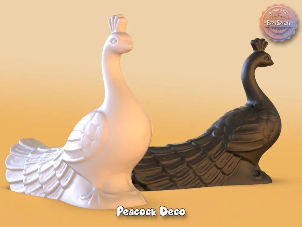 Peacock Deco by EzzySziggy MakerWorld: Download Free 3D Models