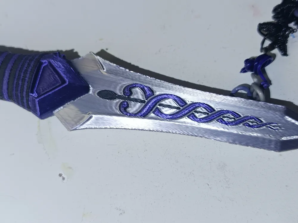 Genshin Dagger + Mark - Free 3D Print Model - MakerWorld