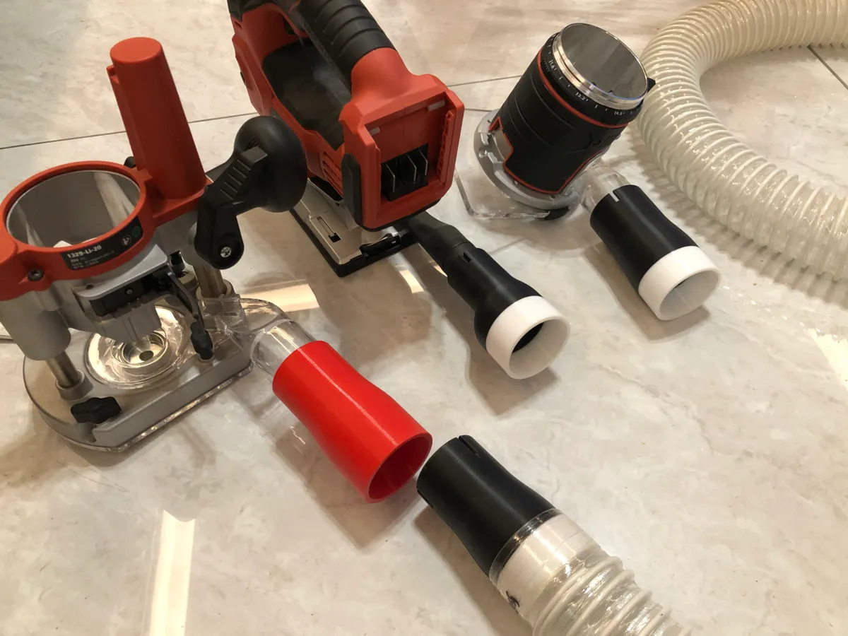Devon Series Tool Dust Extraction Adapter, compatible with Trimmer ...