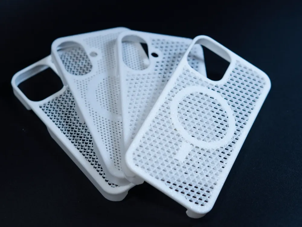 iPhone 12, iPhone 13, iPhone 14, iPhone 15 open-design phone cases, with customizable infill ...