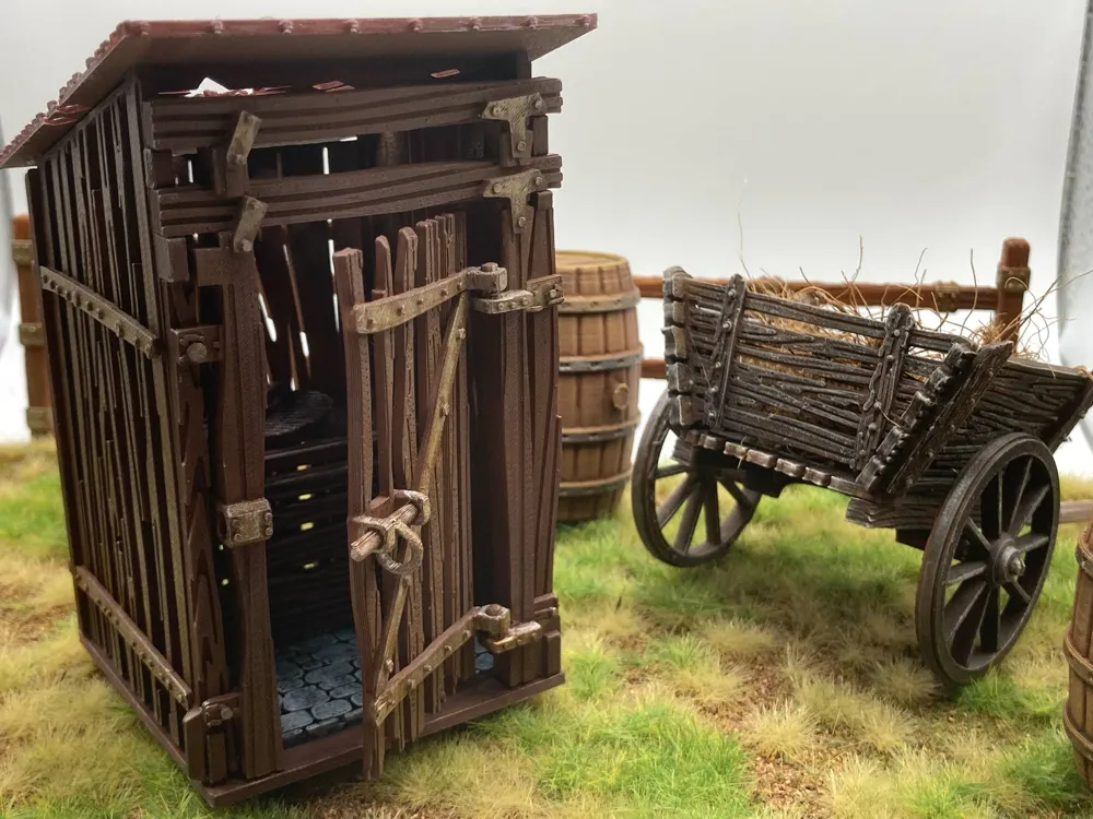 Wooden Outhouse, toilet, country style, scale 1:25 by Nasik MakerWorld ...