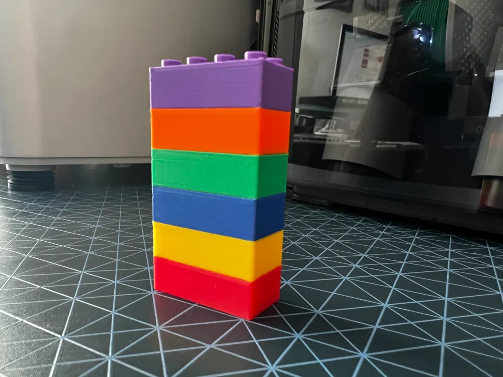 Lego Brick 2x4 FUNCTIONAL REAL SCALE!!! - Free 3D Print Model - MakerWorld