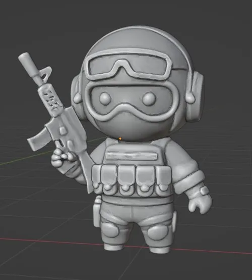 CS Soldier with Rifle – 3D Model CS:GO CS2 by Redsing_ART MakerWorld ...