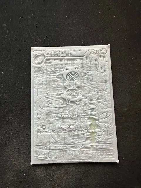 Poliwhirl (151 Full Art) Pokemon Card Lithophane by thatguy08 - MakerWorld