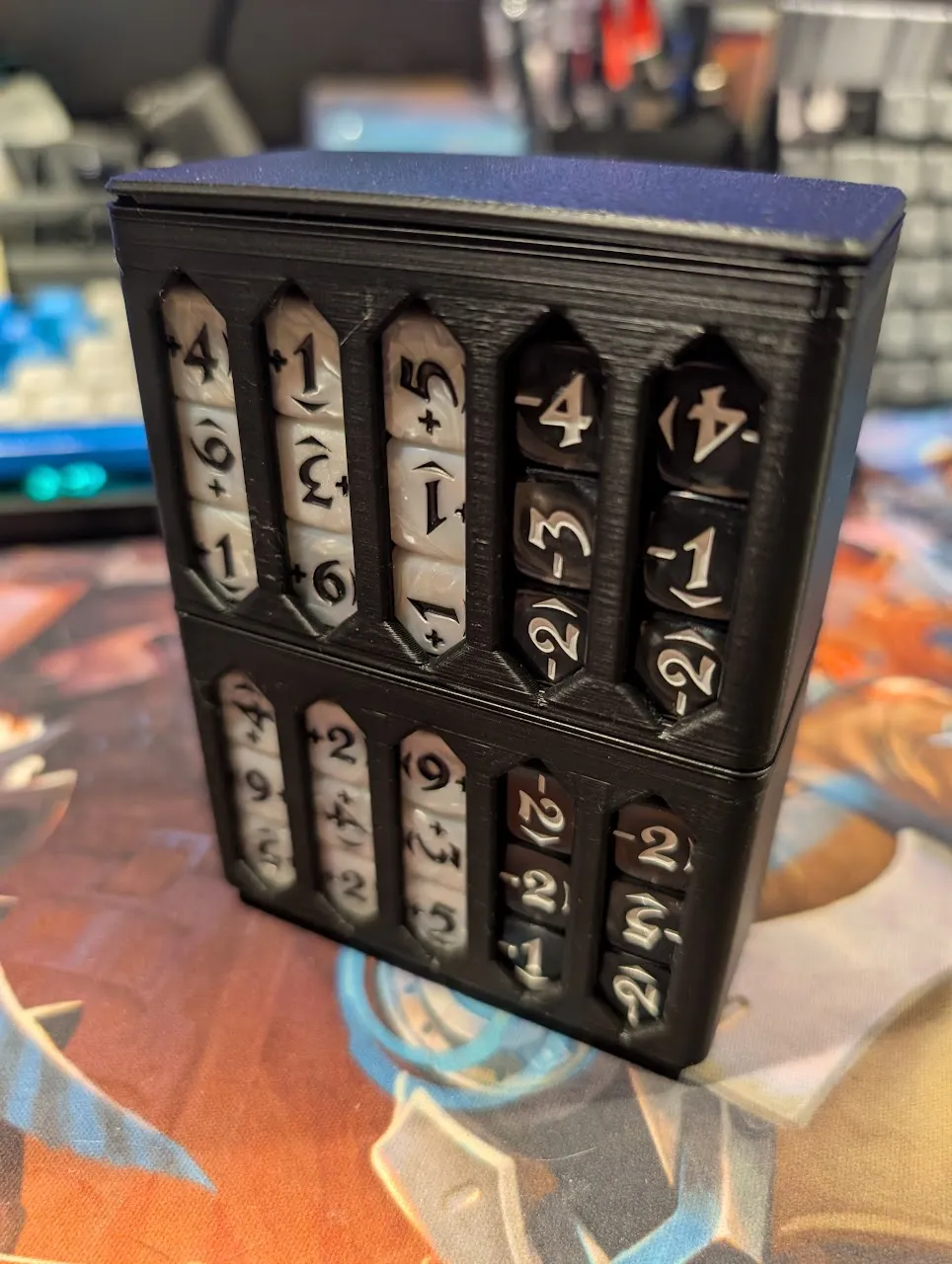 Gridfinity Dice Holder (Spindown D20 + 14mm D6) - Free 3D Print Model ...