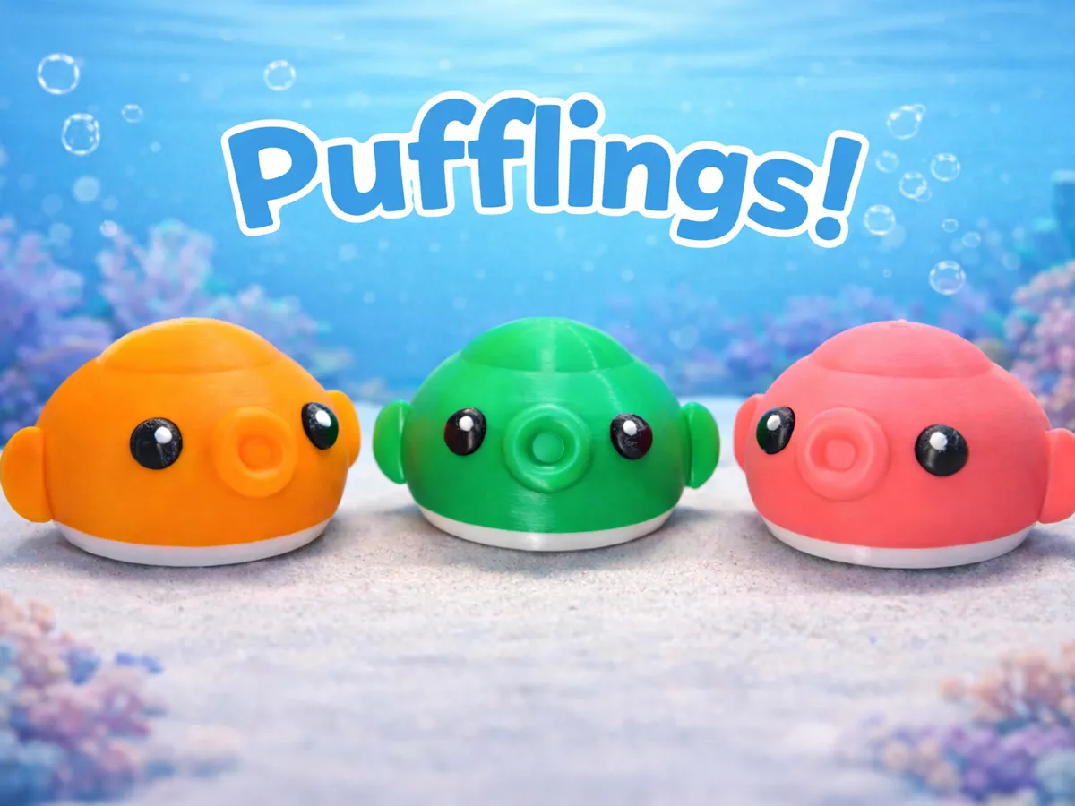 Pufflings! Puffer fish - Free 3D Print Model - MakerWorld