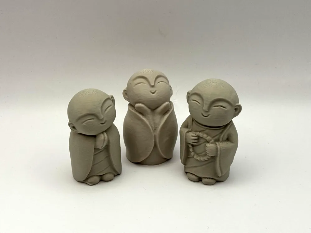 Three Monk Figurines by Stigern MakerWorld: Download Free 3D Models