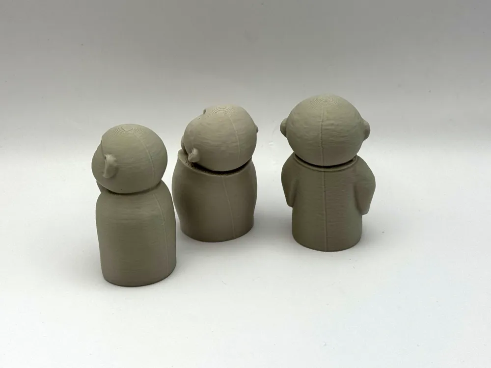 Three Monk Figurines by Stigern MakerWorld: Download Free 3D Models