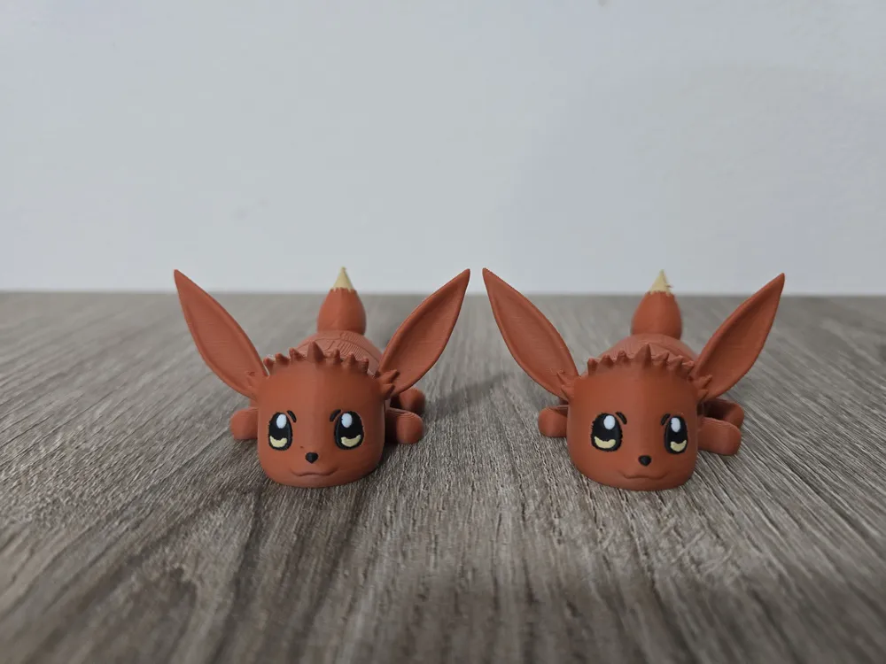 Flexi Eevee & Keychain - Free 3D Print Model - MakerWorld