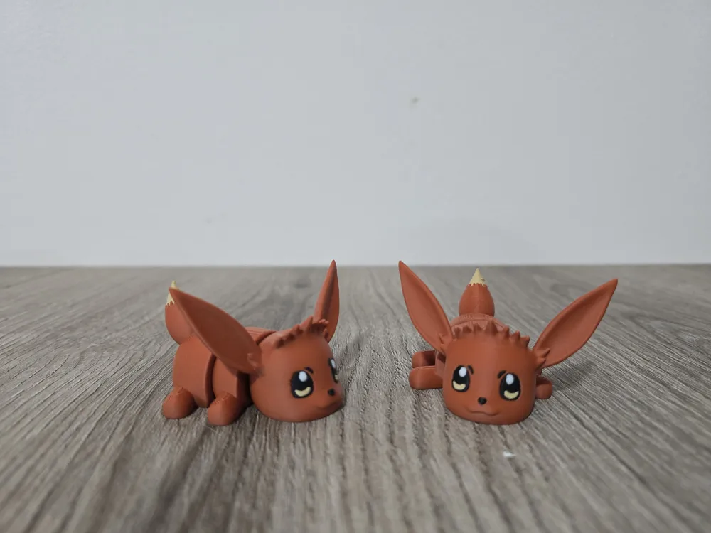 Flexi Eevee & Keychain - Free 3D Print Model - MakerWorld
