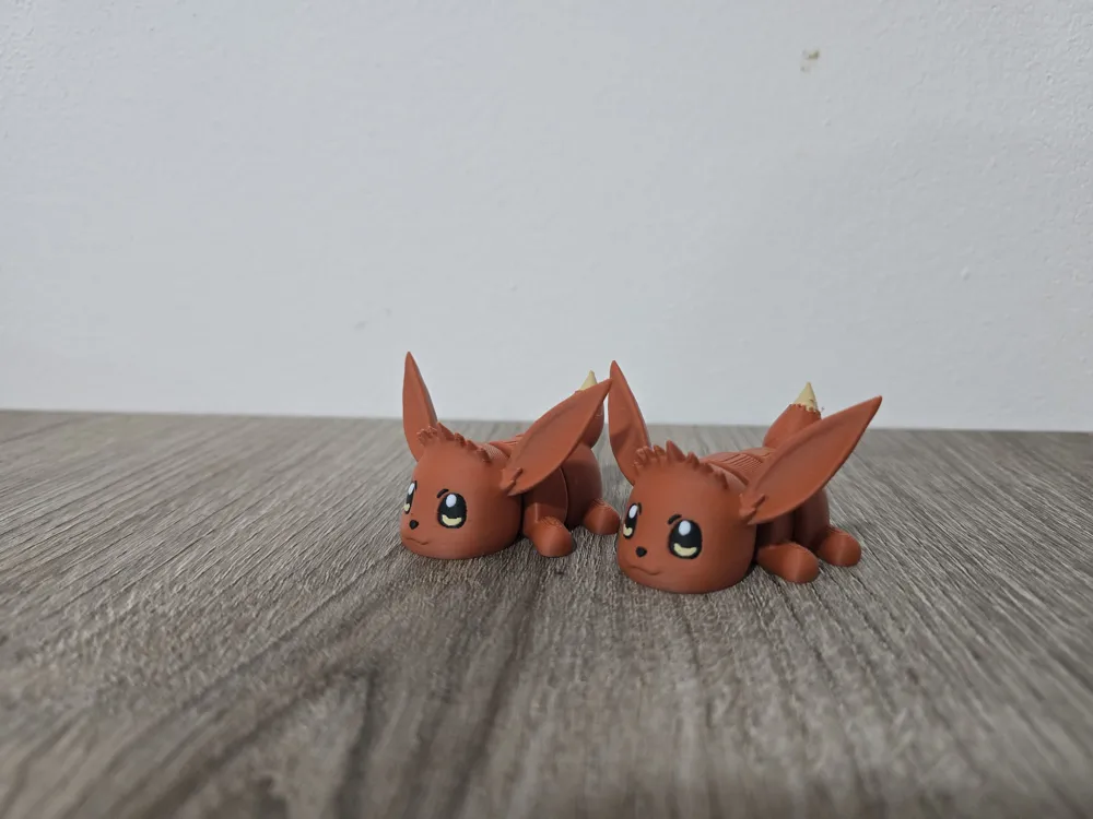 Flexi Eevee & Keychain - Free 3D Print Model - MakerWorld