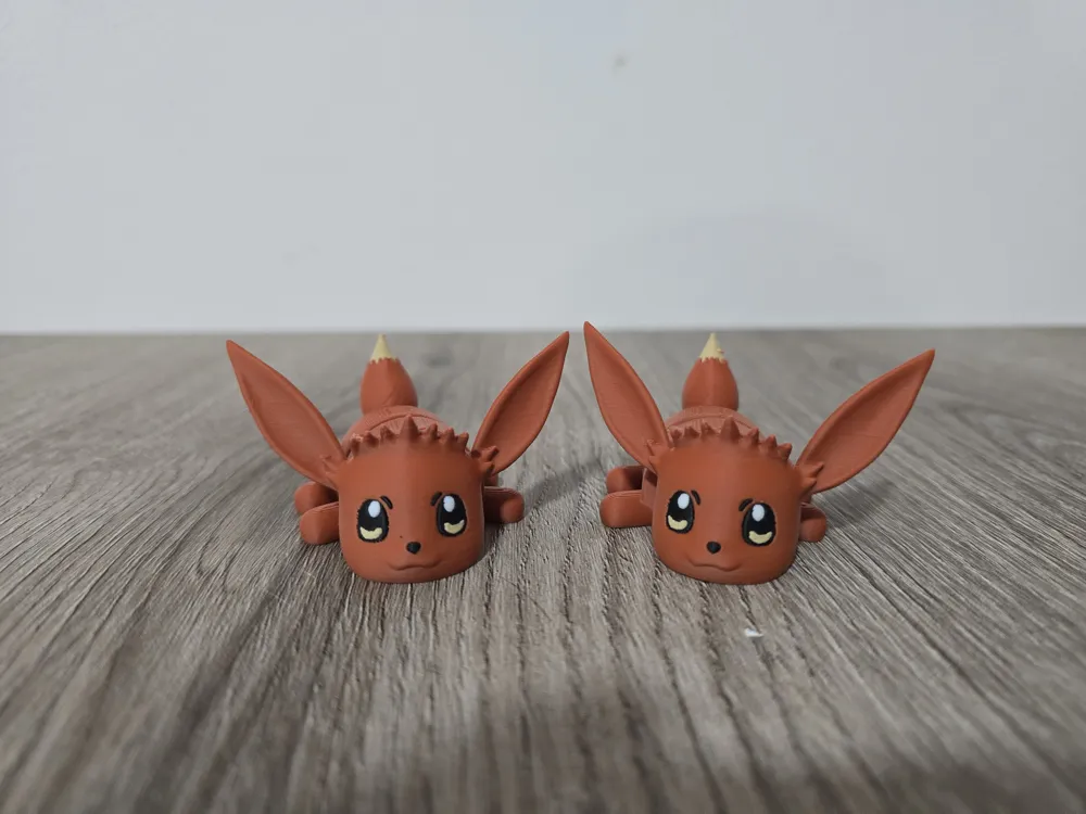 Flexi Eevee & Keychain - Free 3D Print Model - MakerWorld