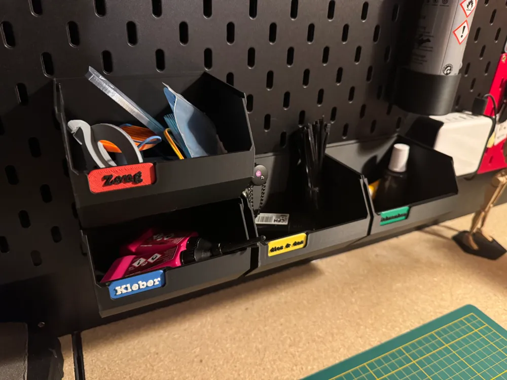 Ikea Skadis Container / Box - Free 3D Print Model - MakerWorld
