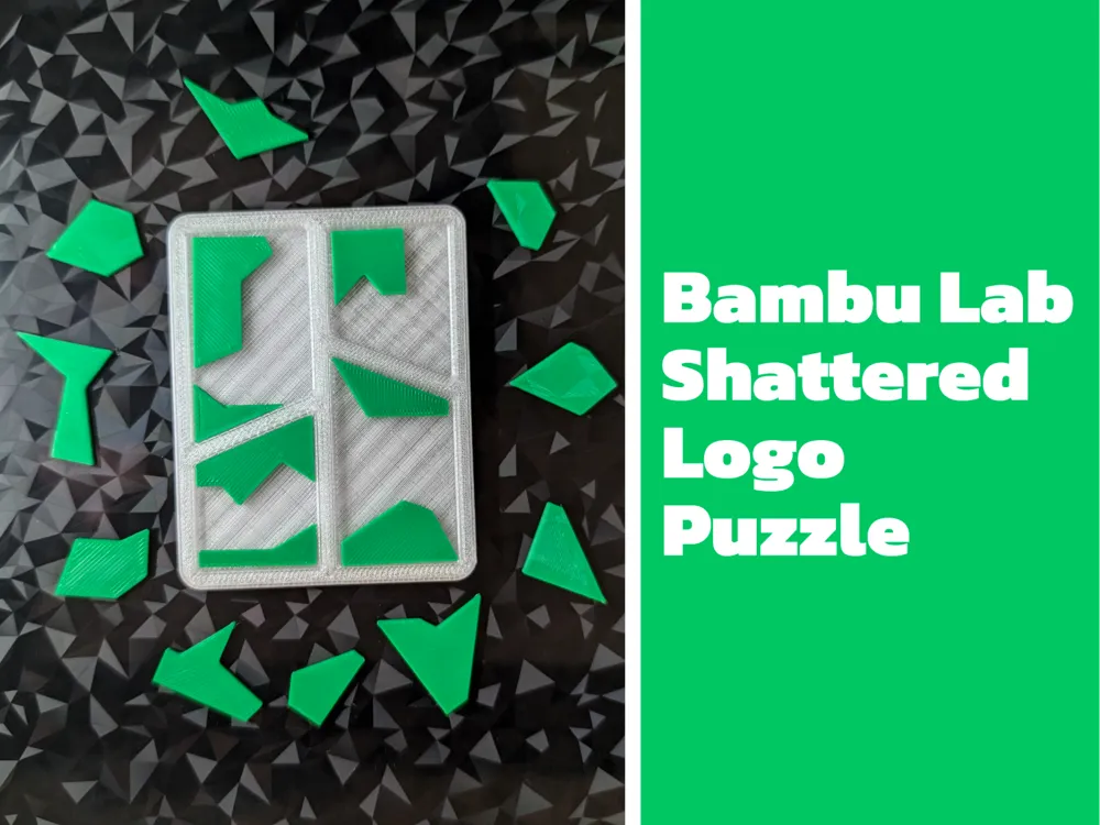 Bambu Lab Shattered Logo Puzzle by derjungeinhd - MakerWorld