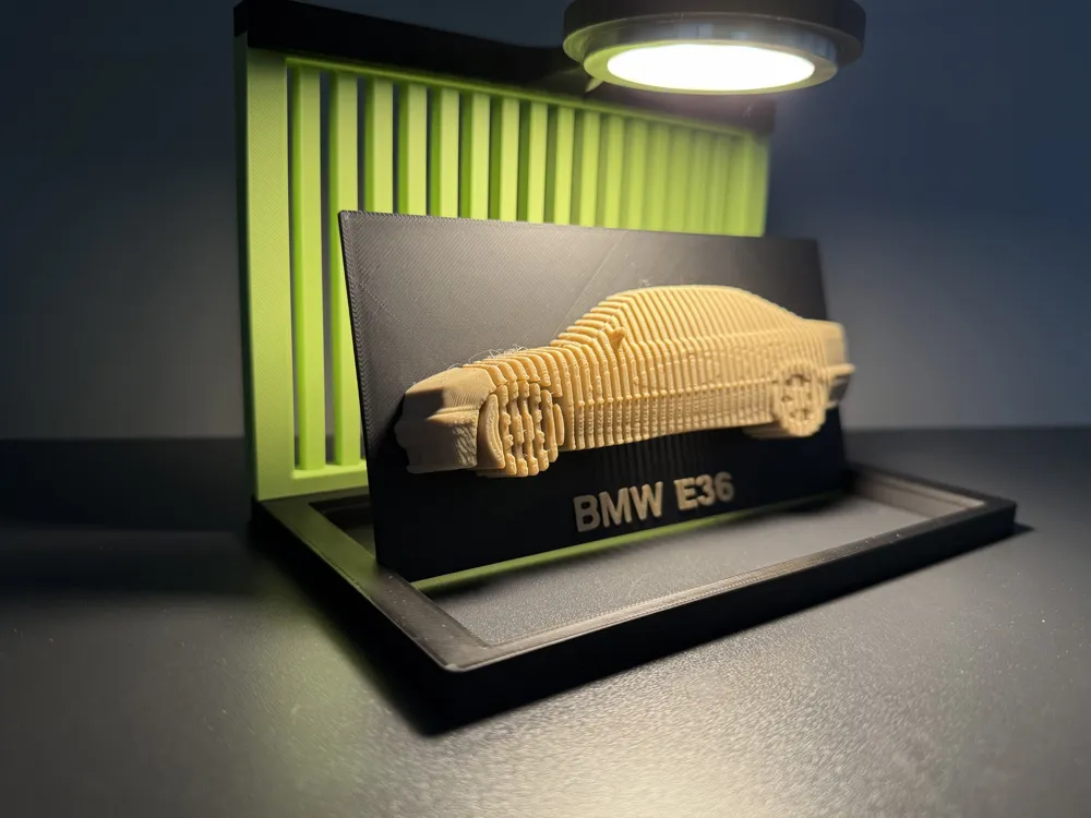 BMW 3-Series E36 - Vertically Layered Car Art by ShapeShift 3D ...