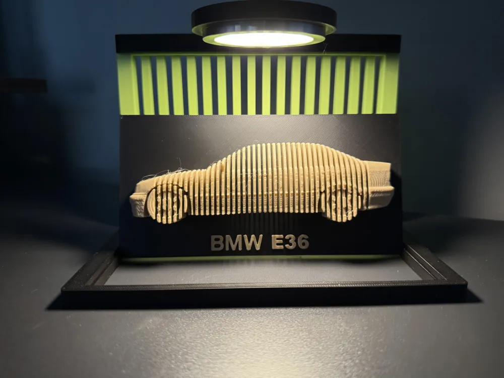 BMW 3-Series E36 - Vertically Layered Car Art by ShapeShift 3D ...