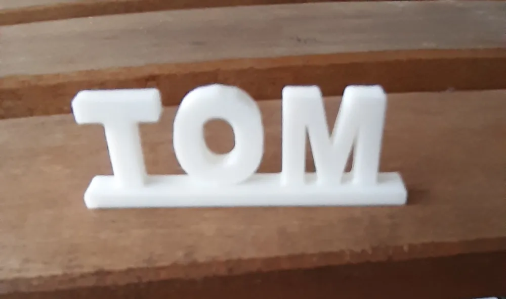 Tom name tag by Marcano_inventions - MakerWorld