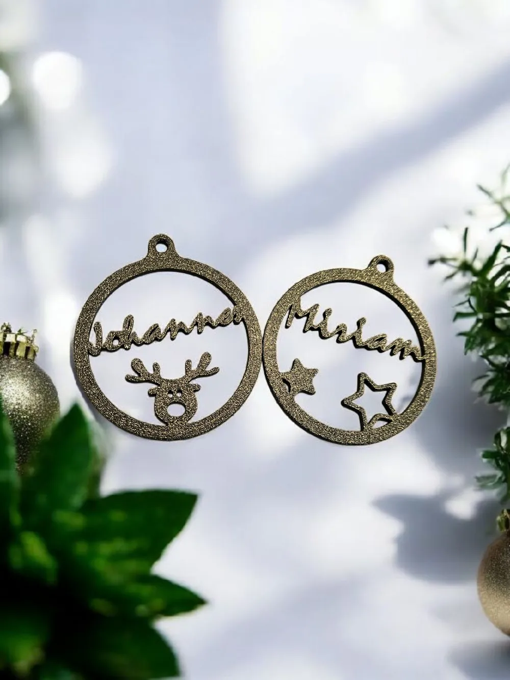 Christmas Rings "Names"/Christmas Rings "Name Tag" - Free 3D Print ...