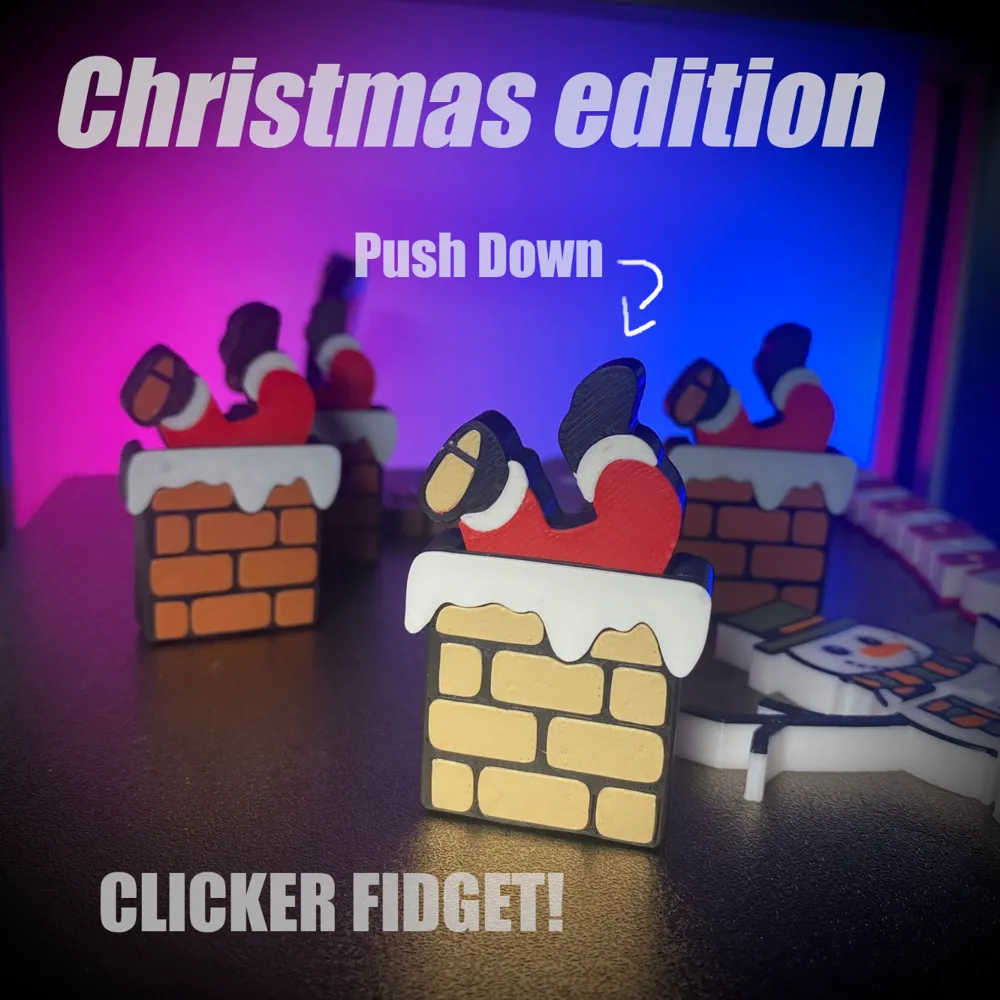 Clicker Fidget Christmas Edition (Print in Place) - Free 3D Print Model ...