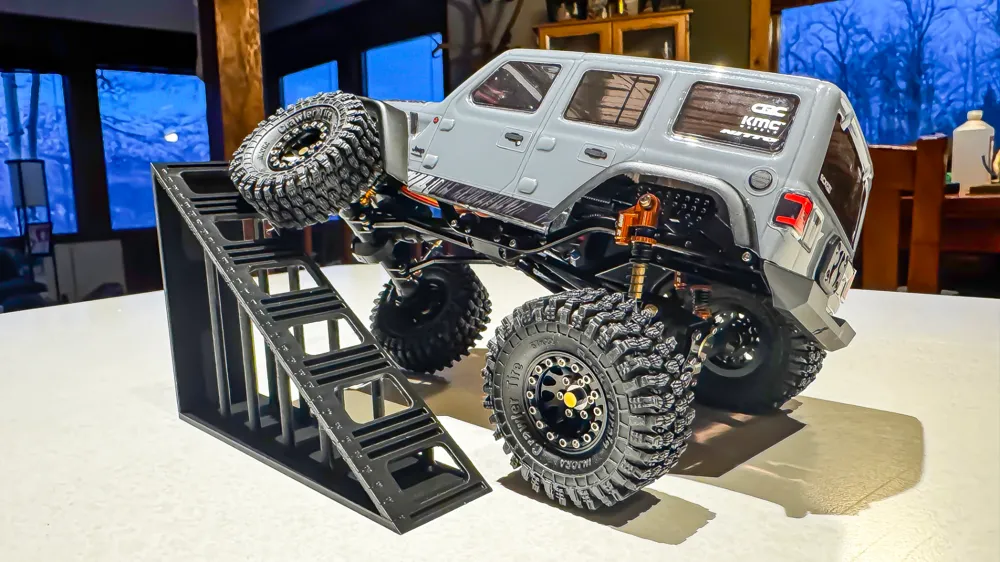 SCX 24 & 1/18 scale flex mega ramp w/ scale - Free 3D Print Model ...