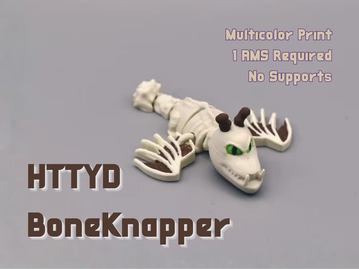 HTTYD Boneknapper Dragón Flexible - Modelo de impresión 3D gratuito ...