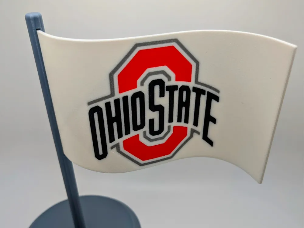 Ohio State Buckeyes Flag / Plate by sage117 - MakerWorld
