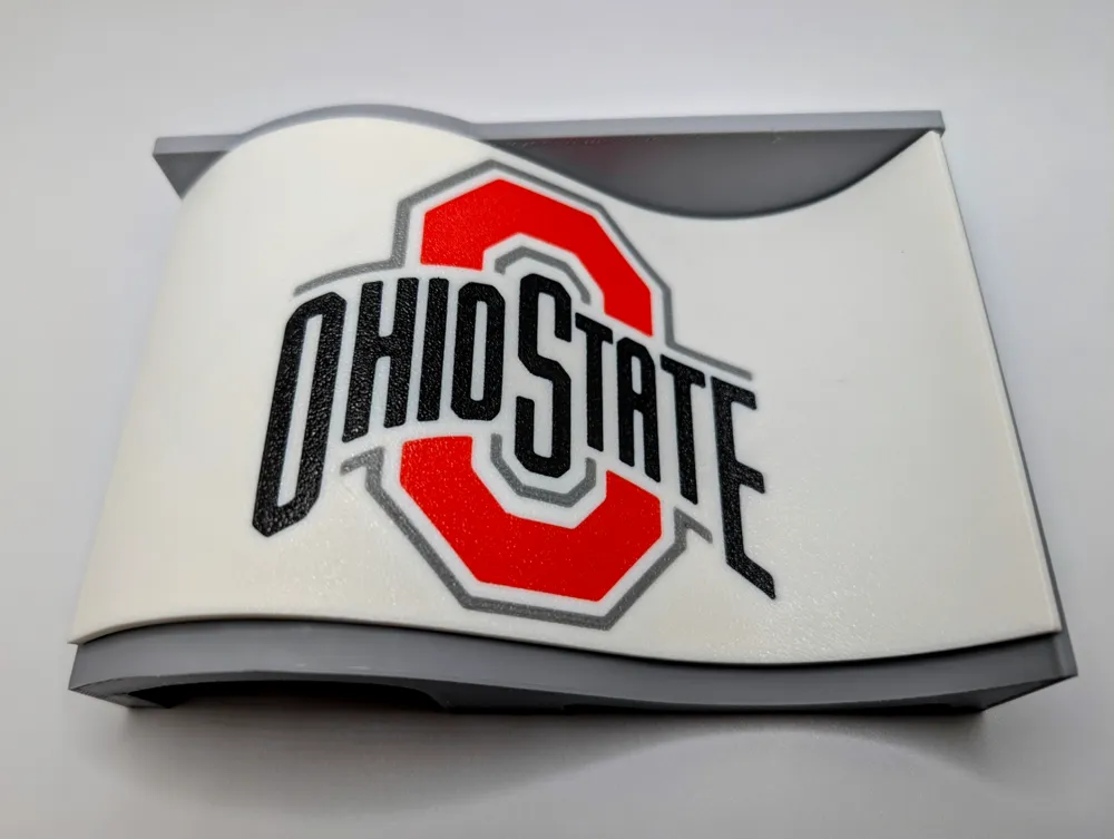 Ohio State Buckeyes Flag / Plate - Free 3D Print Model - MakerWorld